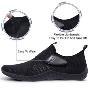 Womens Water Shoes Breathable Barefoot Athletic Aqua Shoes for Beach Swim Pool Diving Hiking Water Sports 7.5 Women