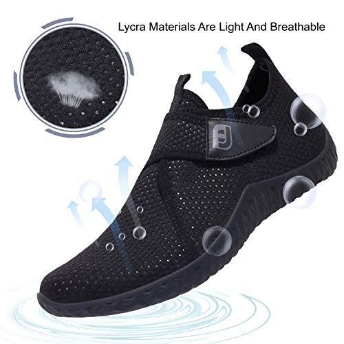 Womens Water Shoes Breathable Barefoot Athletic Aqua Shoes for Beach Swim Pool Diving Hiking Water Sports 7.5 Women