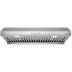 hth hthomeprod 30 inch under cabinet range hood powerful dual motor 3 speed 480 cfm stainless steel filter