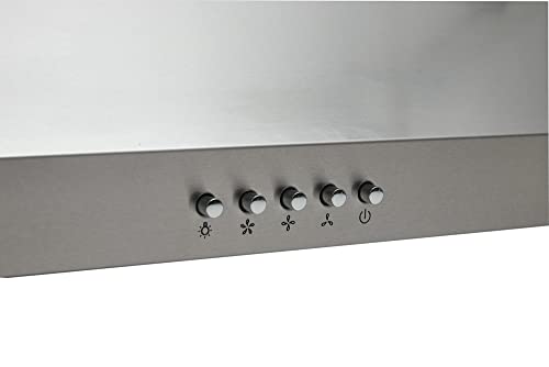 HTH HTHomeprod 30 Inch Under Cabinet Range Hood Powerful Dual Motor 3 Speed 480 CFM Stainless Steel Filter