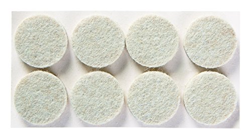 Scotch Felt Pads, Felt Furniture Pads for Protecting Hardwood Floors, Round, 32 Pads & Felt Pads, Felt Furniture Pads for Protecting Hardwood Floors, Square, Beige, 1 in. x 1 in, 16 Pads