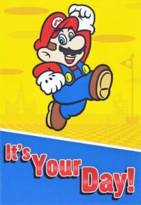 super mario birthday greeting card