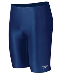 speedo mens swimsuit jammer powerflex eco solid adult – manufacturer discontinued short, speedo navy, 32 us