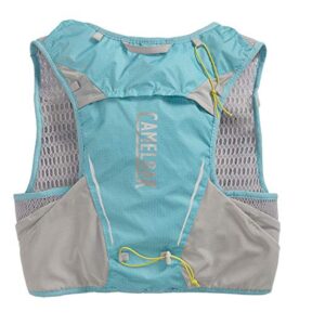 CamelBak Women's Ultra Pro Hydration Vest 34 oz, Aqua Sea/ Silver, M