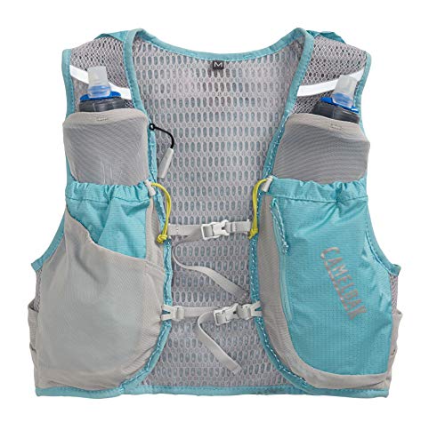 CamelBak Women's Ultra Pro Hydration Vest 34 oz, Aqua Sea/ Silver, M