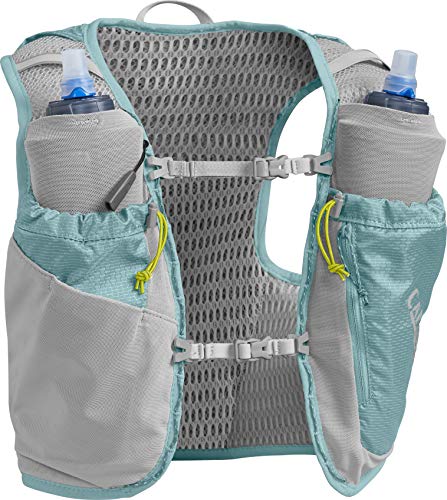 CamelBak Women's Ultra Pro Hydration Vest 34 oz, Aqua Sea/ Silver, M