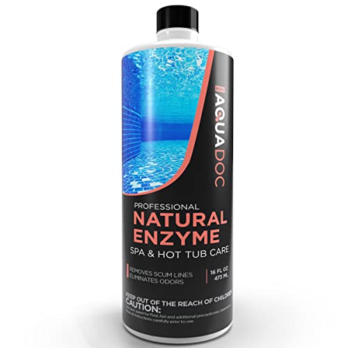 Spa Enzyme for Hot Tubs, Spa Enzyme Water Treatment to Clarify Hot Tub Water. Natural Enzyme Hot Tub Cleaner, Spa Enzyme Cleaner & Natural Hot Tub Chemicals to Make your Spa Perfect - 16oz MAV AquaDoc