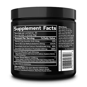 JNX SPORTS The Ripper! Fat Burner Dietary Supplement with Super Thermogenesis, Appetite Control & Extreme Energy, Men & Women | Raspberry Lemonade | 30 SRV