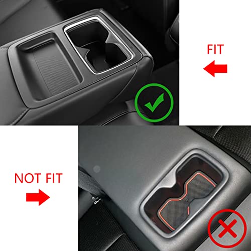 Xotic Tech Car Rear Water Cup Holder Panel Trim Cover Carbon Fiber Style Compatible with Honda Accord 2018 2019 2020 2021 2022