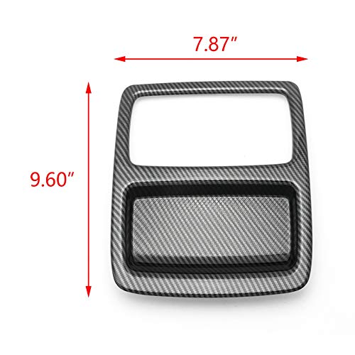 Xotic Tech Car Rear Water Cup Holder Panel Trim Cover Carbon Fiber Style Compatible with Honda Accord 2018 2019 2020 2021 2022