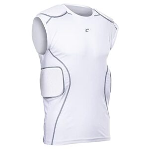 champro formation football padded sleeveless compression shirt