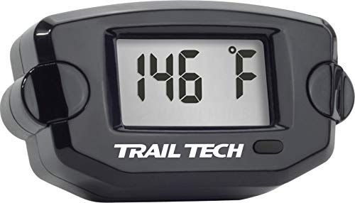 Trail Tech Black TTO Temperature Meter 22mm Hose For Water Cooled Applications 742-EH2