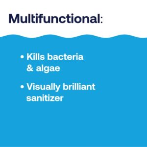 HTH Pool Care Chlorine Skimmer Tabs, Swimming Pool Chlorinating Visibly Brilliant Sanitizer, Controls Bacteria and Algae, 5.5 lbs.