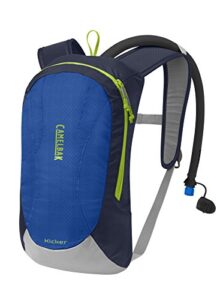 camelbak kicker ski hydration pack, prince blue/lime green, 1.5 l/50 oz