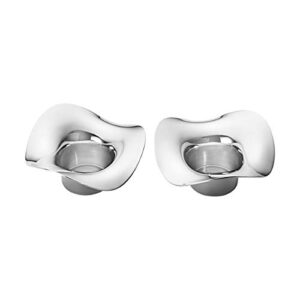 Georg Jensen Cobra Tealight Holder, Set of 2