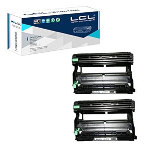 lcl compatible drum unit replacement for brother dr730 dr-730 12000 pages hl-l2350dw hl-l2390dw hl-l2395dw hl-l2370dw hl-l2310d hl-l2357dw hl-l2370dn mfc-l2710dw mfc-l2750dw (2-pack black)