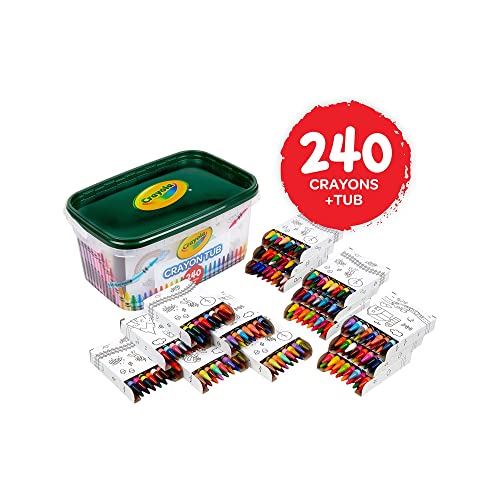 Crayola 240 Crayons, Bulk Crayon Set, School Supplies, Kids Toys & Gifts for Boys and Girls, 2 of Each Color [Amazon Exclusive]