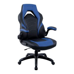 staples 2710764 gaming chair black and blue