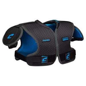 champro 7-series football shoulder pad, black, blue, xx-small (fsp7040)