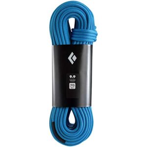 black diamond 9.9-40m climbing rope, dual blue, 40m