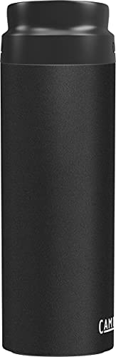 CamelBak Forge Flow Coffee & Travel Mug, Insulated Stainless Steel - Non-Slip Silicon Base - Easy One-Handed Operation - 16oz, Black