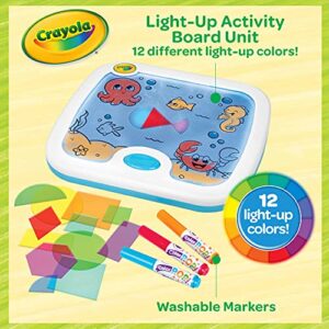 Crayola Light Up Activity Board, Kids Art Kit, Toys & Gifts for Ages 3, 4, 5, 6