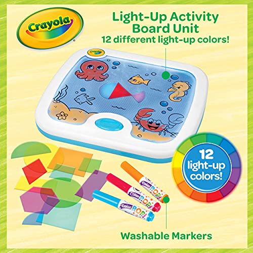 Crayola Light Up Activity Board, Kids Art Kit, Toys & Gifts for Ages 3, 4, 5, 6