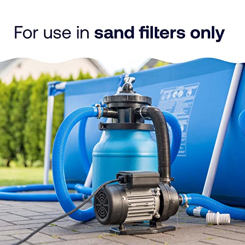 HTH 67120 Swimming Pool Care Pool Filter Sand 50lb Filtration Media for Clean Water