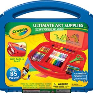 Crayola Ultimate Art Case With Easel, Kids Art Set, 85 Pieces, Gift For Kids Ages 4, 5, 6, 7 [Amazon Exclusive]