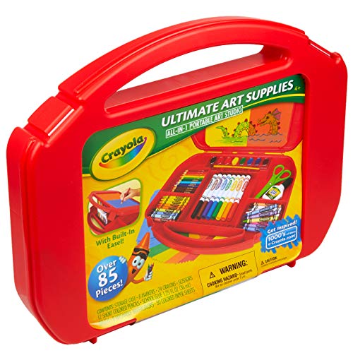 Crayola Ultimate Art Case With Easel, Kids Art Set, 85 Pieces, Gift For Kids Ages 4, 5, 6, 7 [Amazon Exclusive]