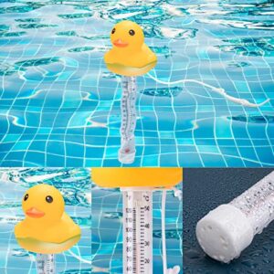 Pool Thermometer, Floating Swimming Pool Thermometer, Pool Accessories, Aquarium Thermometer for Outdoor & Indoor Swimming Pools Spas Hot Tubs Aquarium by AikTryee