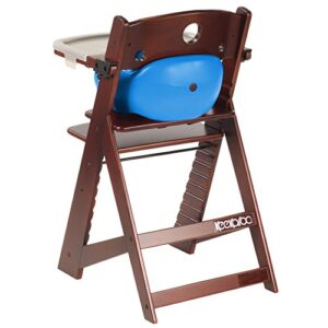 Keekaroo Height Right™ High Chair with Infant Insert & Tray, Mahogany/Aqua, ONE SIZE (0051414KR-0001)