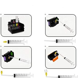 Universal Printhead Cleaning Kit Unblock Printer Head Nozzles Cleaner Flush for All Epson Workforce Epson EcoTank HP Officejet HP Deskjet Brother MFC Canon Pixma Printers Model