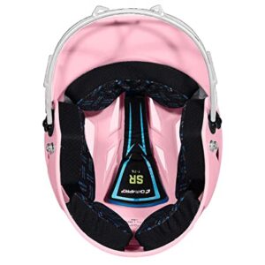 Champro Rise Pro Girls Softball Batting Helmet with Face Guard - Girls Softball Helmets - Bio Fresh/DRI-Gear Moisture Wicking Pad Liner - Pink, Senior