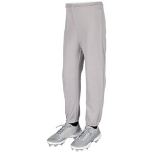 champro unisex-youth rookie pull baseball pants, grey, x-small