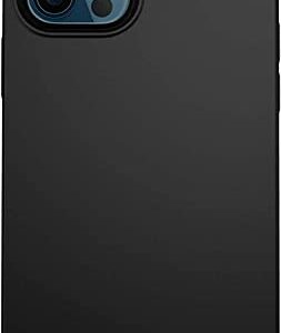 HTH iPhone 14 PRO Case, Premium Silicone and Ultra Slim Shockproof Protective, Sleek Design [Soft Anti-Scratch Microfiber Interior], 6.1 inch, Dark Black