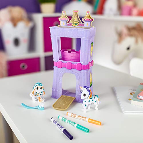 Crayola Scribble Scrubbie Peculiar Pets, Palace Playset with Yeti & Unicorn Toys, Kids Gifts for Girls & Boys, Ages 3, 4, 5, 6