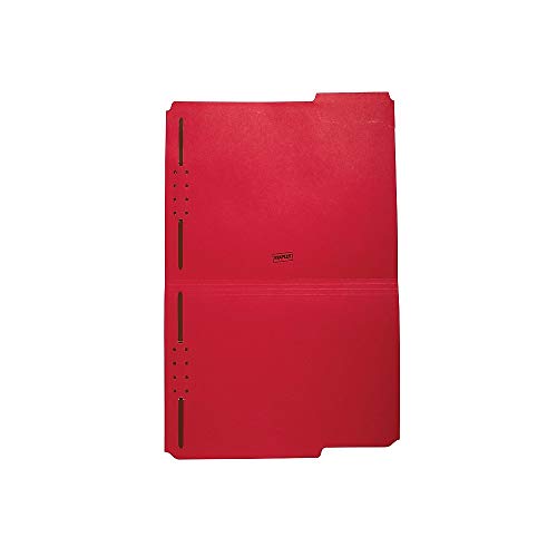 Staples 807791 Colored Reinforced Tab Fastener Folders Letter Size Red 50/Box