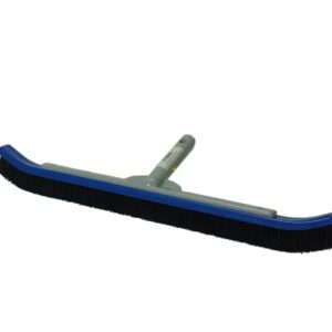 Aqua Ez 24in Blue Metal Back Nylon Bristle Wall Brush - Works on Vinyl, Concrete, Fiberglass and Other Surfaces