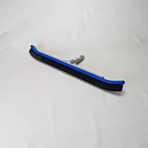 Aqua Ez 24in Blue Metal Back Nylon Bristle Wall Brush - Works on Vinyl, Concrete, Fiberglass and Other Surfaces