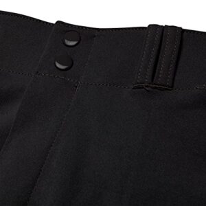 CHAMPRO Men's Standard MVP OB Open Bottom Loose-Fit Baseball Pants, Black, X-Large