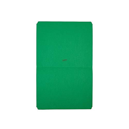 Staples 509653 Top-Tab File Folders Straight-Cut Tab Letter Size Green 100/Bx