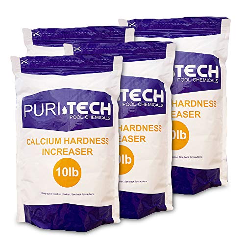 Puri Tech Swimming Pool Granular Calcium Cal Hardness Increaser Plus 40lbs - 4 Bags of 10lb