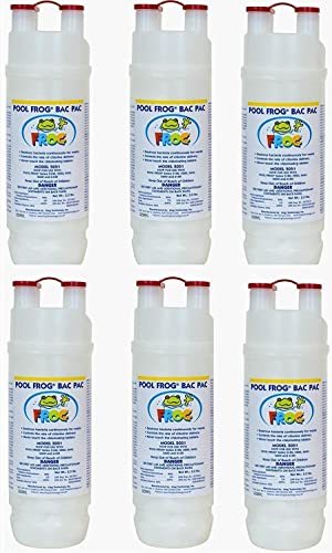 6 Pool FROG® Bac Pac®s prefilled with 2.2 lbs. of trichlor