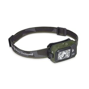 black diamond equipment storm 450 headlamp, dark olive