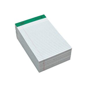 Staples 491461 Notepads 5-Inch X 8-Inch Narrow White 50 Sheets/Pad 12 Pads/Pk (18592Stp)