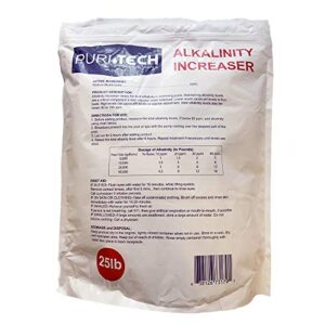 Puri Tech Pool Chemicals 50 lb Total Alkalinity Increaser Plus for Swimming Pools Increases Total Alkalinity Preventing Cloudiness and Scaling