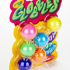 Crayola Globbles Fidget Toy (6ct), Sticky Fidget Balls, Squish Gift for Kids, Sensory Toys, Ages 4, 5, 6, 7, 8