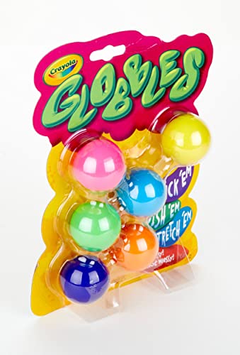 Crayola Globbles Fidget Toy (6ct), Sticky Fidget Balls, Squish Gift for Kids, Sensory Toys, Ages 4, 5, 6, 7, 8