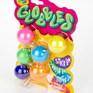 Crayola Globbles Fidget Toy (6ct), Sticky Fidget Balls, Squish Gift for Kids, Sensory Toys, Ages 4, 5, 6, 7, 8